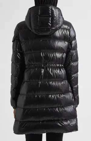 Moncler Courcelles Down Hooded Coat - Black