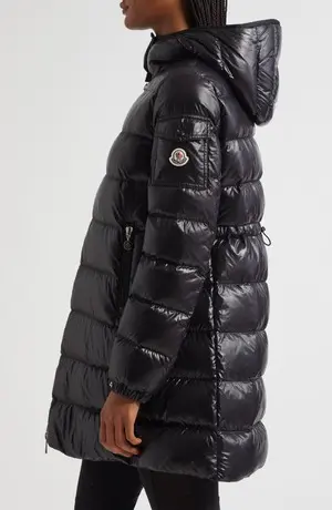 Moncler Courcelles Down Hooded Coat - Black