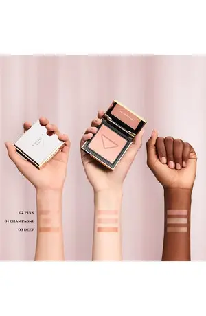 Prada Light Glowing Highlighter Powder Refill - 03 Deep