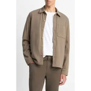 Vince Sueded Jersey Shirt Jacket - Dome
