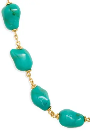 Lele Sadoughi Stone Station Necklace