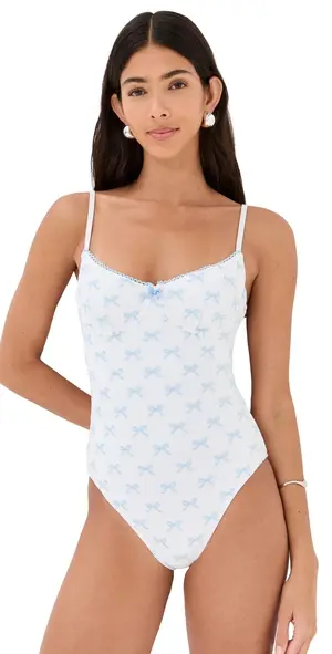 Solid & Striped X The Summer I Turned Pretty The Taylor One-piece Swimsuit - Embroidered Bows