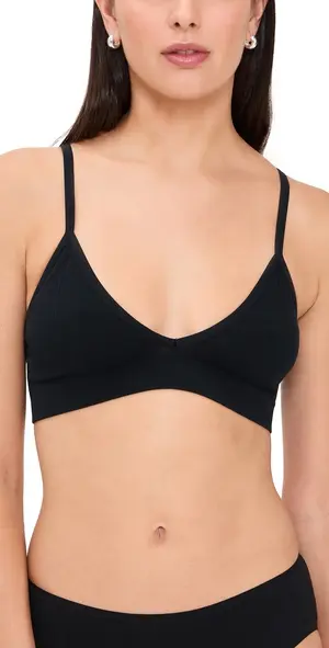 Lunya Seamless Modal Bare Bralette - Immersed Black