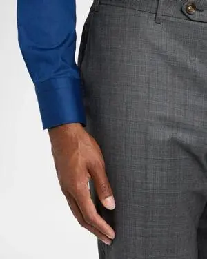 Canali Apos;s Wool And Silk Tonal Plaid Two-piece Suit - Grey