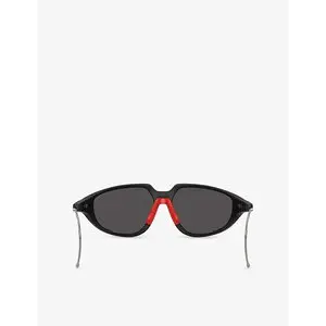 Moncler Laszer Oval-frame Sunglasses - Black