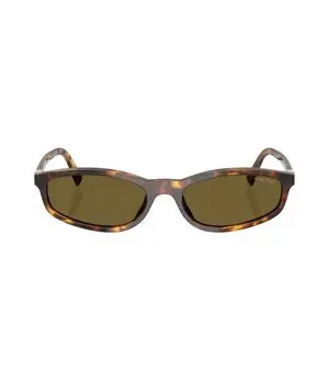 Miu Miu Mu A06s Oval-frame Acetate Sunglasses - Brown
