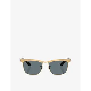 Ray-ban Wayfarer Deluxe Square Sunglasses - Gold