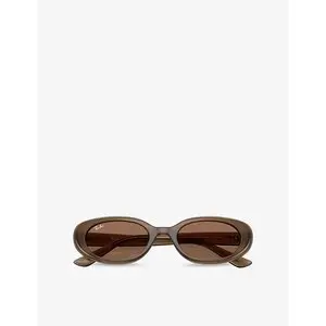 Ray-ban Pillow-frame Acetate Sunglasses - Brown
