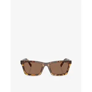 Miu Miu Mu A05s Square-frame Acetate Sunglasses - Brown