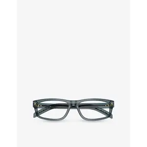 Prada Rectangle-frame Acetate Glasses - Gold