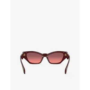 Versace Cat-eye Acetate Sunglasses - Red