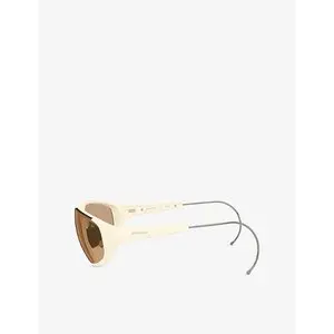 Moncler Laszer Oval-frame Nylon Sunglasses