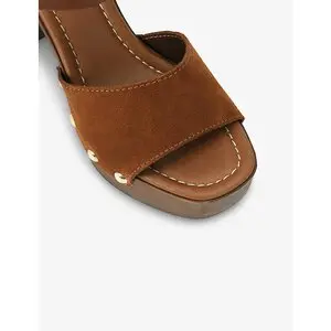 Carvela Festa Suede Platform Sandals - Tan