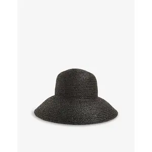 Whistles Wide-brim Straw Hat - Black