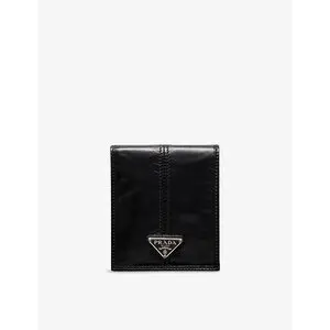 Prada Brand-plaque Leather Wallet - Black