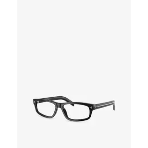 Prada Rectangle-frame Acetate Eyeglasses - Black
