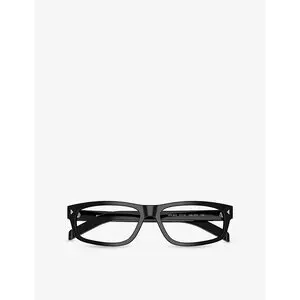 Prada Rectangle-frame Acetate Eyeglasses - Black