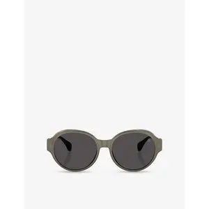Moncler Round-frame Metal Sunglasses - Grey
