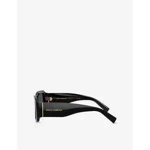 Dolce & Gabbana Rectangular-frame Sunglasses - Black