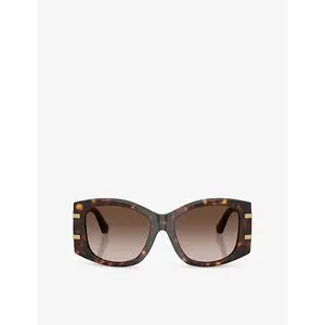 Dolce & Gabbana Dg4501 Butterfly-frame Acetate Sunglasses - Brown