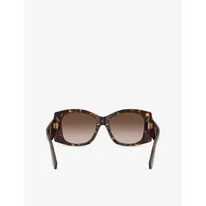Dolce & Gabbana Dg4501 Butterfly-frame Acetate Sunglasses - Brown