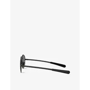 Moncler Me4009 Vizla Aviator Sunglasses - Black