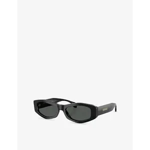 Versace Rectangle-frame Acetate Sunglasses