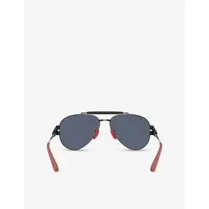 Ray-ban Scuderia Ferrari Aviator Sunglasses - Black