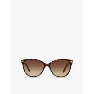 Burberry Cat-eye Frame Acetate Sunglasses - Brown
