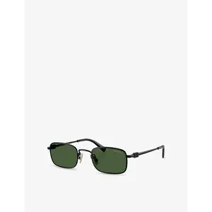 Miu Miu Square-frame Metal Sunglasses