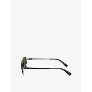 Miu Miu Square-frame Metal Sunglasses