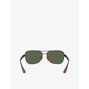 Ray-ban Square-frame Metal Sunglasses - Black