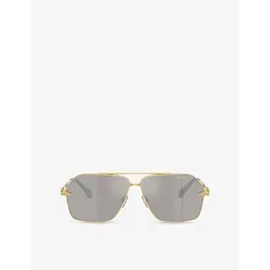 Versace Ve2284 Irregular Sunglasses - Gold