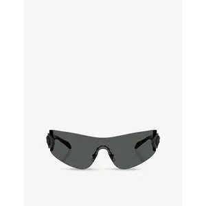 Versace Ve2280 Shield-frame Sunglasses - Grey