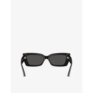 JIMMY CHOO Cat-eye Acetate Sunglasses - Black