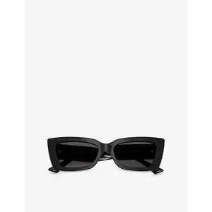 JIMMY CHOO Cat-eye Acetate Sunglasses - Black