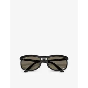 Ray-ban Rb4452ch Chromance Square Sunglasses - Black