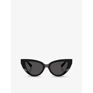Dolce & Gabbana Dg4497 Cat-eye Acetate Sunglasses - Black