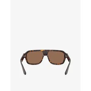Dolce & Gabbana Dg4507 Pilot-frame Sunglasses - Brown