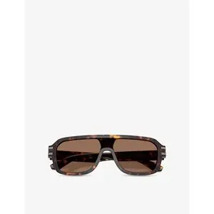Dolce & Gabbana Dg4507 Pilot-frame Sunglasses - Brown