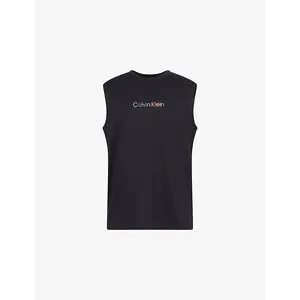 Calvin Klein Pride Logo-print Crewneck Cotton T-shirt - Black