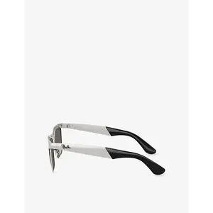 Ray-ban Rb3875 Wayfarer Square Sunglasses - Silver