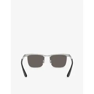 Ray-ban Rb3875 Wayfarer Square Sunglasses - Silver