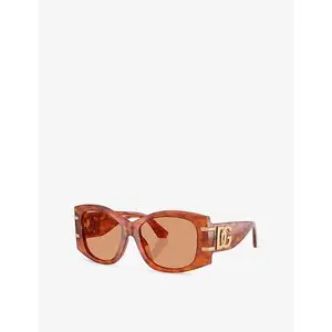 Dolce & Gabbana Dg4501 Butterfly-frame Sunglasses - Brown