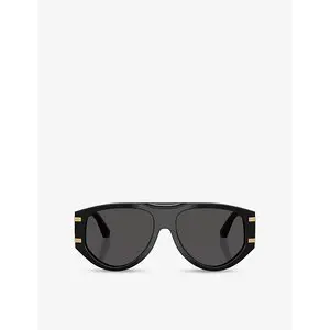 Dolce & Gabbana Pilot-frame Acetate Sunglasses - Black