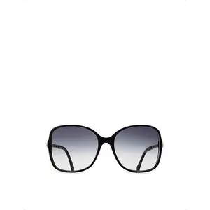 Chanel Ch5210q Square-frame Sunglasses - Black