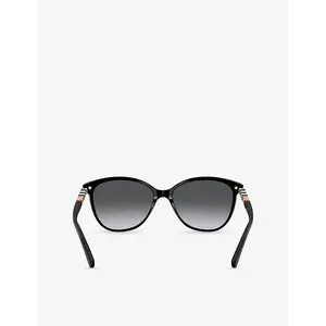 Burberry Cat-eye Frame Acetate Sunglasses - Black