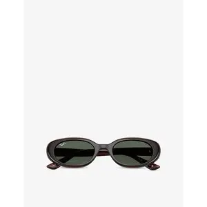 Ray-ban Pillow-frame Acetate Sunglasses - Brown