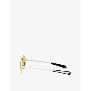 Moncler Vizla Aviator-frame Sunglasses - Silver