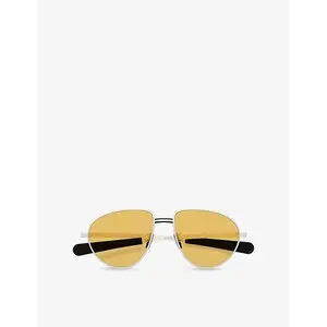 Moncler Vizla Aviator-frame Sunglasses - Silver